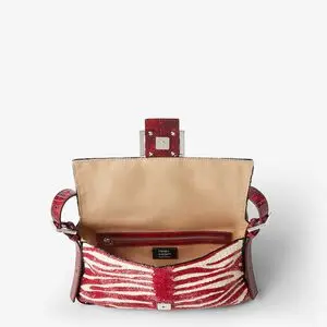 Fendi Baguette® 26424 Raffia And Bead Re Edition Bag